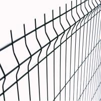 China Galvanized Steel PVC Coated 3D Curved Fence with 50x200mm Mesh - Welded Wire Mesh Fence for sale