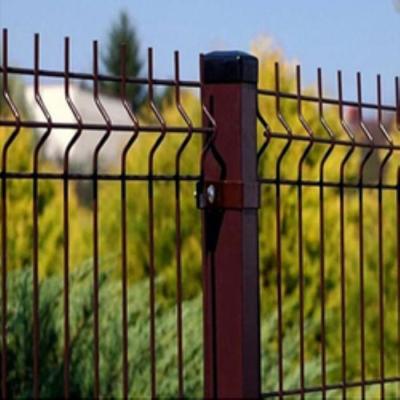 China Long Service Life Anti UV Powder Coated 50x200mm Mesh 3D Curved Fence Welded Wire Mesh Fence for Highway and Park for sale