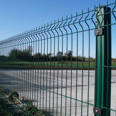China Vinyl Clad 3d Curved Fence Bending Welded Wire Mesh Fencing 1.5*3m for sale