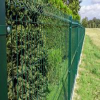 China Hot Dipped Galvanized PVC Coated 3D Curved Fence for Industrial Boundary Security for sale