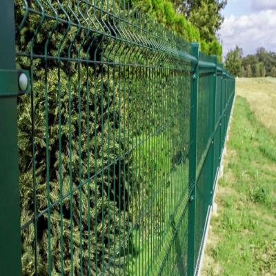 China Hot Dipped Galvanized PVC Coated 3D Curved Fence for Industrial Boundary Security for sale