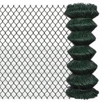 China 50ft Roll Anti Climb 8 Gauge Galvanized Chain Link Fence Diamond Mesh Fence for sale
