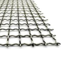 China Square Aperture Electro Galvanized Crimped Wire Mesh for Vibrating and Filtration for sale
