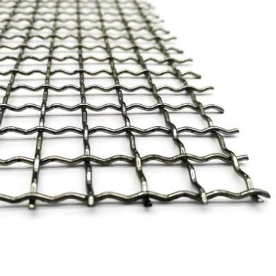 China Vibrating Galvanized Sandstone Mine Screen Mesh 304SS Woven Crimped Wire Mesh for sale