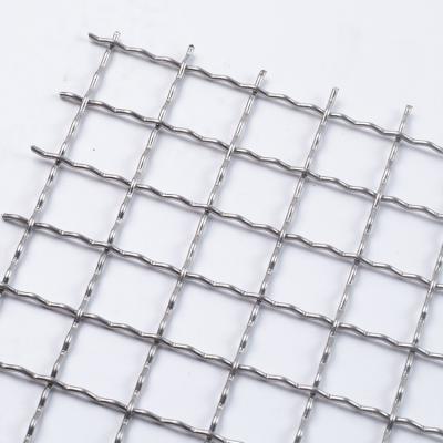 China SUS 304 316 316l 6 8 10 12 14 20 Mesh Stainless Steel Crimped Woven Wire Mesh for sale