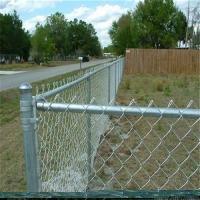 China 8ft HIGH X 25ft ROLLS Diamond Galvanized Chain Link Fence Panels Abrasion Proof for sale