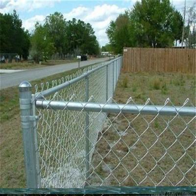 China 8ft HIGH X 25ft ROLLS Diamond Galvanized Chain Link Fence Panels Abrasion Proof for sale
