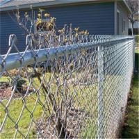 China 8ft High 25ft Rolls Abrasion Proof Galvanized Chain Link Fence Diamond Mesh Fence for sale