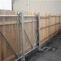 China 8ft High 25ft Rolls Abrasion Proof Galvanized Chain Link Fence Diamond Mesh Fence for sale