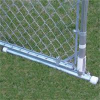 China Residential Safety Galvanized Chain Link Fence Single Arm With Barbed Wire Anti-Corrosion Resistant for sale