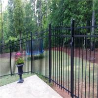 China Galvanized 6ft 8ft Picket Steel Fence Metal Garden Fence for Residential Security for sale