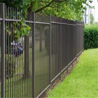 China Powder Coated 6ft X 8ft Easily Assembled Picket Steel Fence for Outdoor Security and Ornamental Use for sale