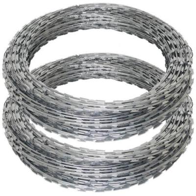 China Factory Price Razor Wire Fence/ Razor Barbed Wire/ Galvanized Concertina Razor Wire Galvanized Blade Barbed Wire Rolls for sale
