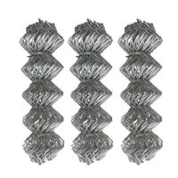 China 100ft 50ft 8ft 6 Ft Galvanized Chain Link Fence Rolls 2.0mm Cyclone Mesh Fencing for sale