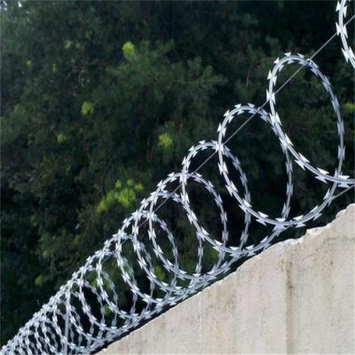 China Stainless Steel& Iron & Galvanized razor Barbed Wire razor Wire Mesh barbed razor Wire for sale