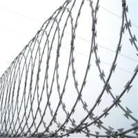 China Anti Rust Galvanizing Barbed Razor Wire Fencing Mesh 450mm Diameter for sale