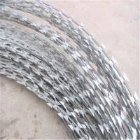 China Galvanized Anti Rust Barbed Razor Wire 450mm Diameter for Protective Construction for sale