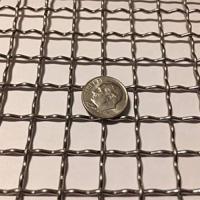 China 60 80 100 Mesh Stainless Steel Galvanized Square Woven Crimped Wire Mesh for Mining Cut to Size for sale