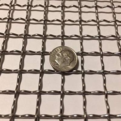 China 60 80 100 Mesh Stainless Steel Galvanized Square Woven Crimped Wire Mesh for Mining Cut to Size for sale