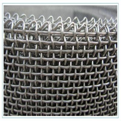 China Stainless Steel Crimped Wire Mesh Plain Weave Galvanized for Mining Screen for BBQ Grill for sale