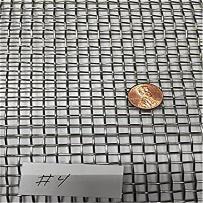 China 8 10 Mesh 5mm Wire Diameter Crimped Stainless Steel Woven Wire Mesh for Architecture for sale