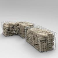China 1mx1mx1m Hot Dip Galvanized Square Hole Welded Wire Mesh Gabion Box for Retaining Walls for sale