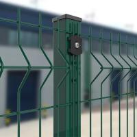 China Galvanized Steel Metal Customize Pvc Coated 3d  Curved Fence For Garden for sale