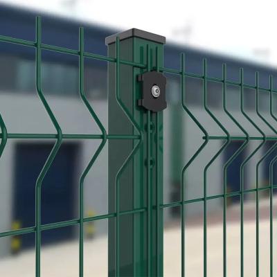 China Galvanized Steel Metal Customize Pvc Coated 3d  Curved Fence For Garden for sale
