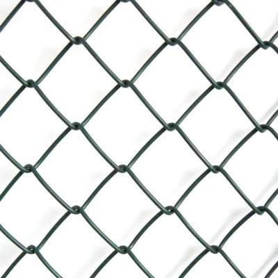 China Chain Link Fence Wire Mesh Hot Dipped Galvanized PVC Coated Chain Link Fence for sale