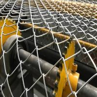 China Diamond Shape Mesh Fence 2mm Wire 2.1m Hight Power Coated Chain Link Fence for sale