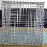 China Galfan Coated Welded Mesh Gabion Box 2mx1mx1m Stone Cage for Gabion Wall Construction for sale