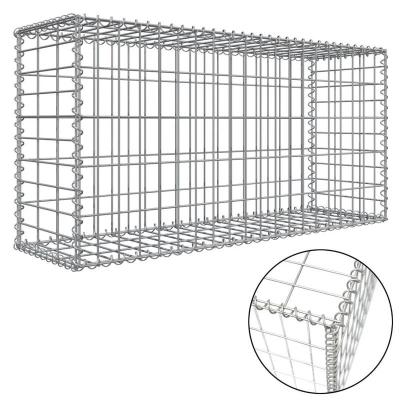 China 1x1x2 PVC Gabion Basket Gabion Box Retaining Zinc Coated Gabion Mesh in Steel Wire Mesh for sale