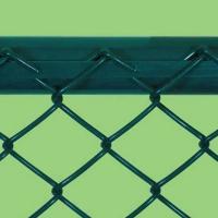 China 100ft Galvanized Black Chain Link Fence Cyclone Wire Mesh Fence Panel Chain Link Fence for sale