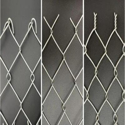 China Zn-Al Galvanized Iron Construction-Grade Chain Link Fencing Panels for sale