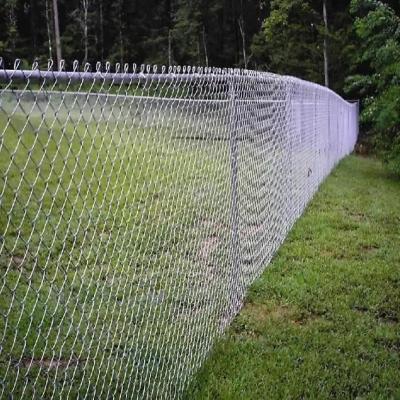 China Hdg 50g/M2 Metal Galvanized Chain Link Fence For Railway Highway for sale