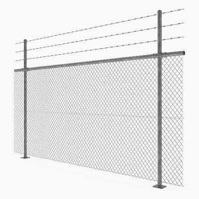 China Complete Galvanized Chain Link Fence Kit Includes Mesh Panels & Hardware for Ranch Temporary or Permanent Installation for sale