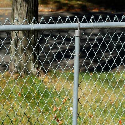 China Outdoor 3.0mm Wire Dia Pvc Coating Galvanized Chain Link Fence Roll 50ft for sale