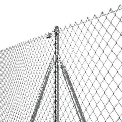 China High Quality 6 Foot 8FT 10FT PVC Chain Link Fence Price Galvanized Cyclone Wire Fence Metal Panel for Garden Outdoor for sale