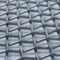 China Manganese Steel/stainless Steel Crimped Wire Mesh Vibrating Screen Mesh with Hook Strip for Mineral for sale