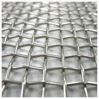 China Stainless Steel Crimped Mesh for Vibrating Screen 15 Gauge Plain Weave Square Wire Mesh for sale