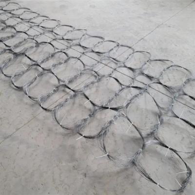 China Low Visibility Wire Cloth Steel Rope Barrier Woven Technique Obstacle Tank Mesh for sale