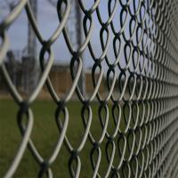 China Chain Link Fence Security Barrier Fence Galvanized Wire Mesh Fence for sale
