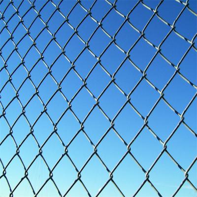 China 8Ft High X 25Ft Rolls PVC Coated Diamond Shape Wire Mesh Steel Galvanized Chain Link Fence for sale