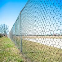 China Safety Black Metal Chain Link Mesh Fence PVC Coated Chain Link Fence Panel for sale