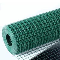 China Galvanized Iron Wire PVC Coated Black Welded Wire Mesh Fence Roll for Home and Garden for sale