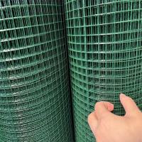 China 38x38mm Classic Green Coated Galvanized Welded Wire Mesh Panels with High Tension Strength for Outdoor Fencing for sale