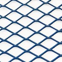China Anti-Rust PVC Steel Expanded Metal Mesh Diamond Hole Plain Weave Outdoor Flower Stand Support Weather-Resistant High for sale