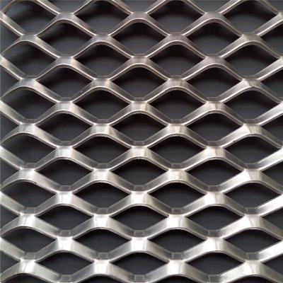 China Anping Factory Supply 4*8ft Steel/Aluminum Raised Diamond Flat Expanded Metal Mesh for sale