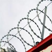 China Hot-Dip Galvanized Heavy-Duty Barbed Razor Wire for Residential Security Fencing for sale