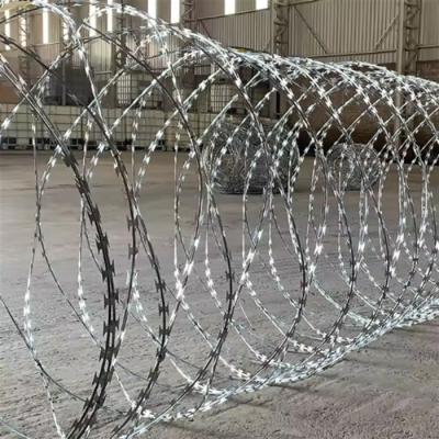 China Factory Supply Razor Barbed Wire Galvanized Coil Boundaries Wall for Boundary Safety Fence for sale